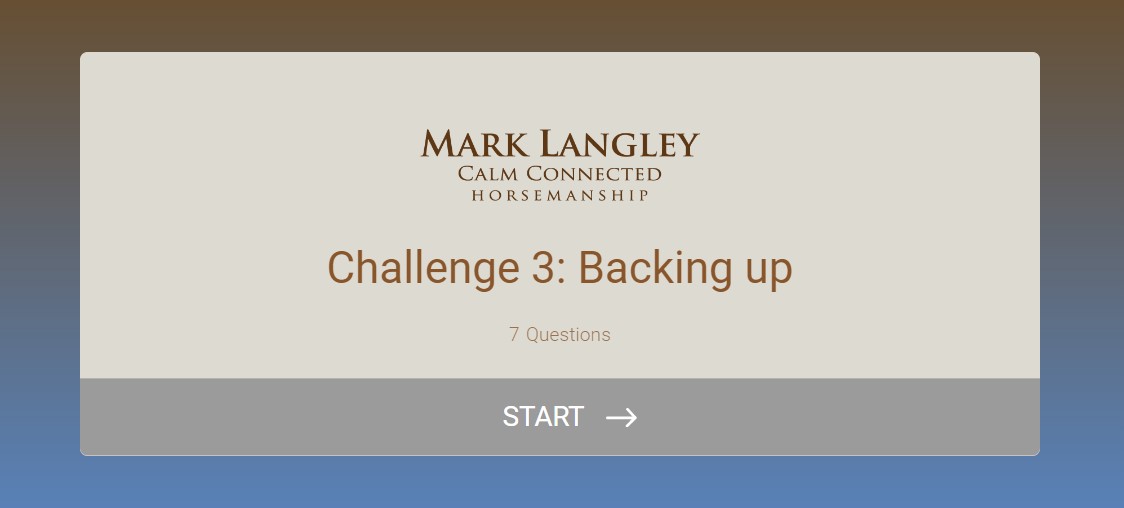 Challenge 3 - Mark Langley Horsemanship